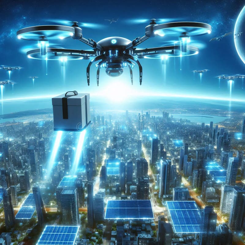 Arafed in the City Generative for AI Stock Illustration - Illustration ...