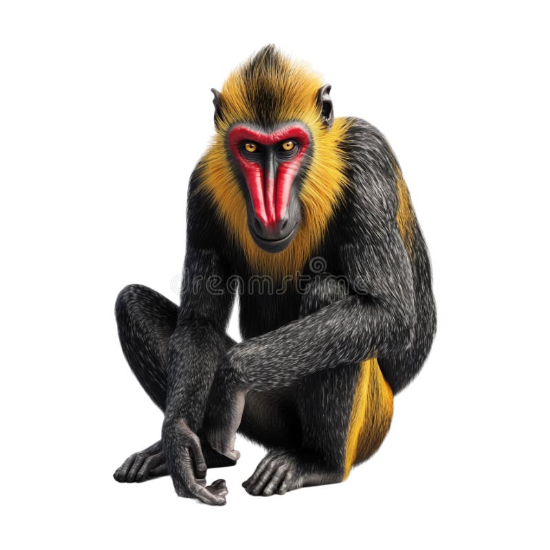 Arafed Monkey with a Long Tail on Transparent Background - Ai Generated ...