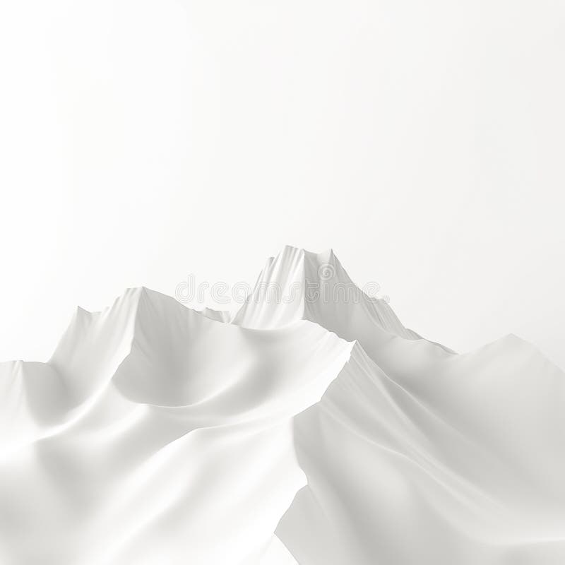 Arafed Mountain Range with a White Background and a Sky Background ...