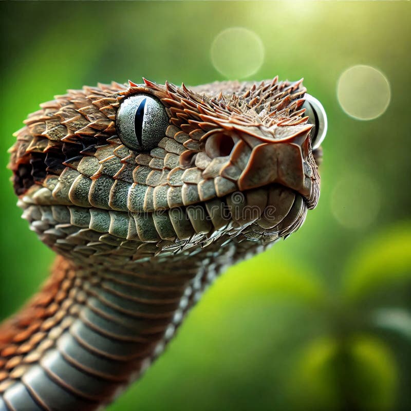 Arafed Snake with Long Neck and Sharp Face Generative for AI Stock ...