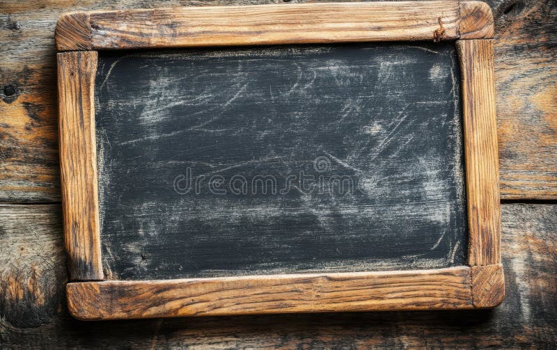 Arafed Wooden Frame Featuring a Chalkboard Mounted on a Wall, Creating ...