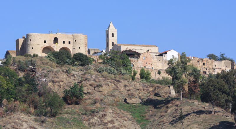 Castle of Bernalda Italy stock image. Image of street - 36024721