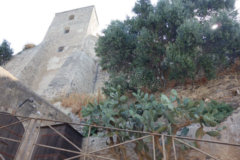 The Aragonese Castle in Ischia Island Stock Image - Image of famous ...