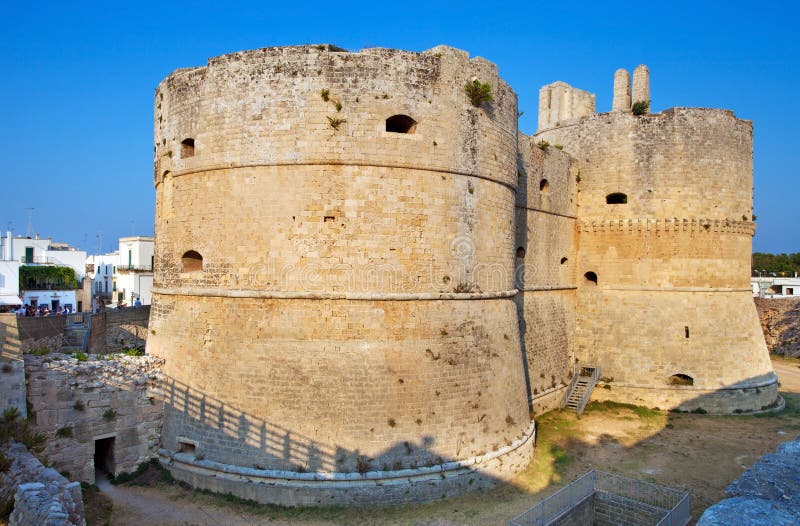 Aragonese Castle stock photo. Image of history, sunset - 35916200