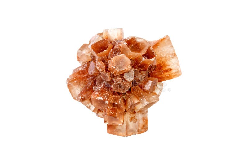 Aragonite Mineral Stone on a White Background Stock Photo - Image of ...