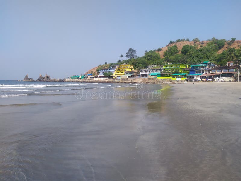 Arambol Beach, North Goa, India Editorial Photography - Image of cliff ...