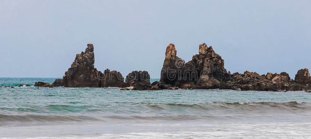 Arambol Rocks by the beach stock photo. Image of beach - 377558832
