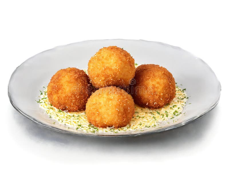 Arancini Di Riso Crispy Fried Risotto Balls Filled with Mozzarella ...