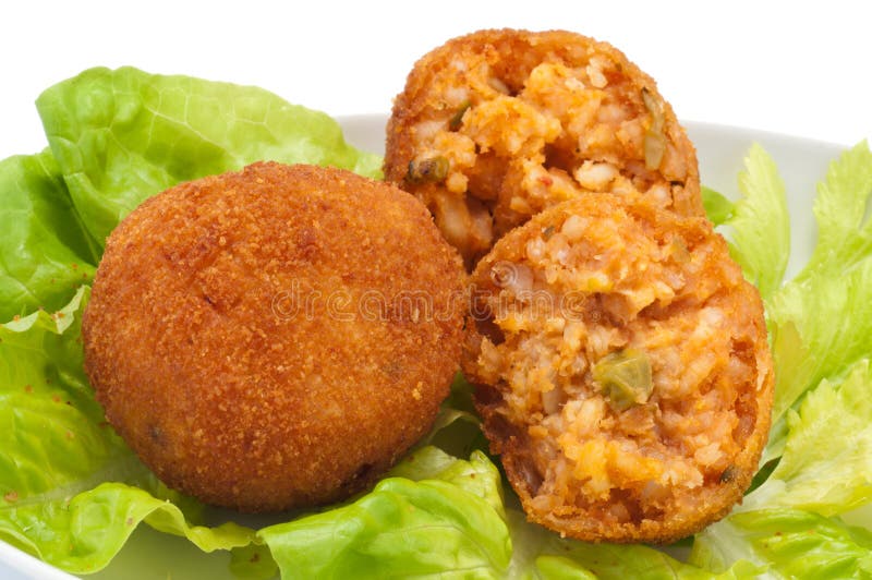 Arancini of rice stock photo. Image of meal, sicilian - 22677022