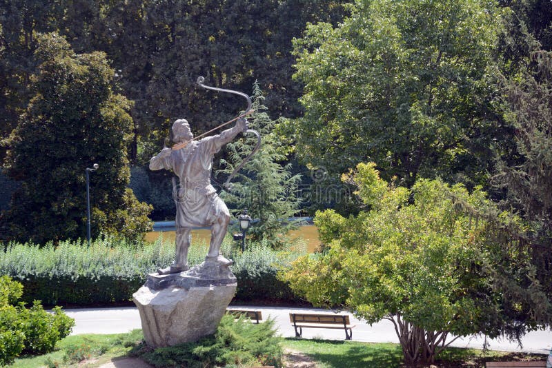 Statue of Arash the Archer ,a Heroic Archer-figure of Iranian Mythology ...