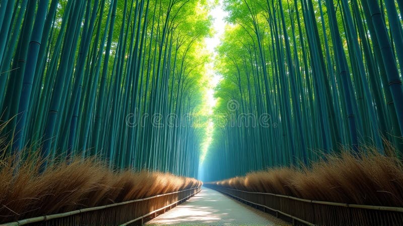Arashiyama Bamboo Grove: Ethereal Path through Nature S Cathedral Stock ...