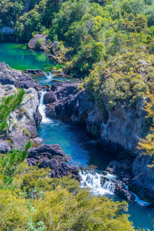 Aratiatia Rapids in New Zealand Stock Photo - Image of zealand, water ...