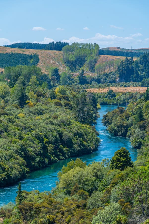 Aratiatia Rapids Dam on Waikato River Opened Stock Image - Image of ...