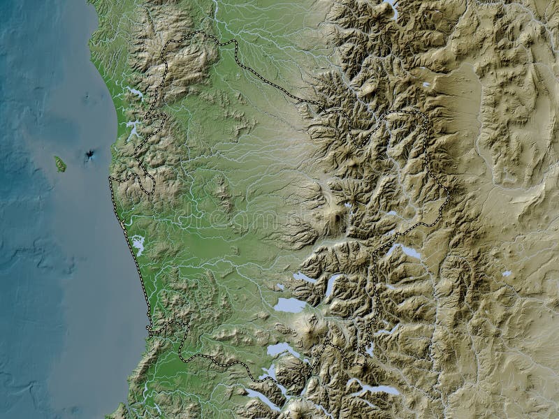 Araucania, Chile. Wiki. No Legend Stock Illustration - Illustration of ...