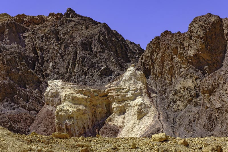 The Arava Desert in the Pillars of Amram Near Eilat Stock Image - Image ...