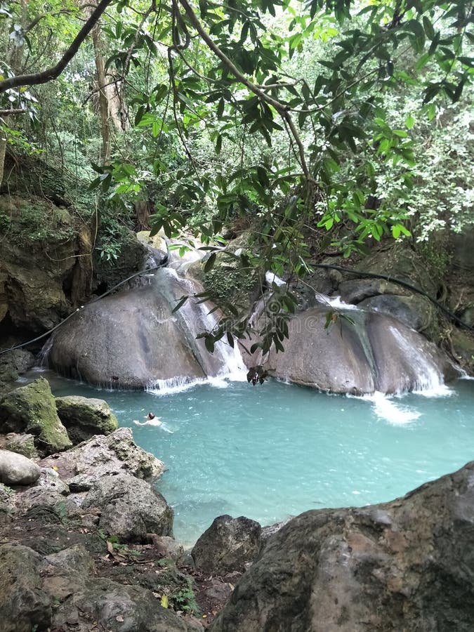 ARAWAN WATERFALL stock photo. Image of waterfall, aerawan - 19592064