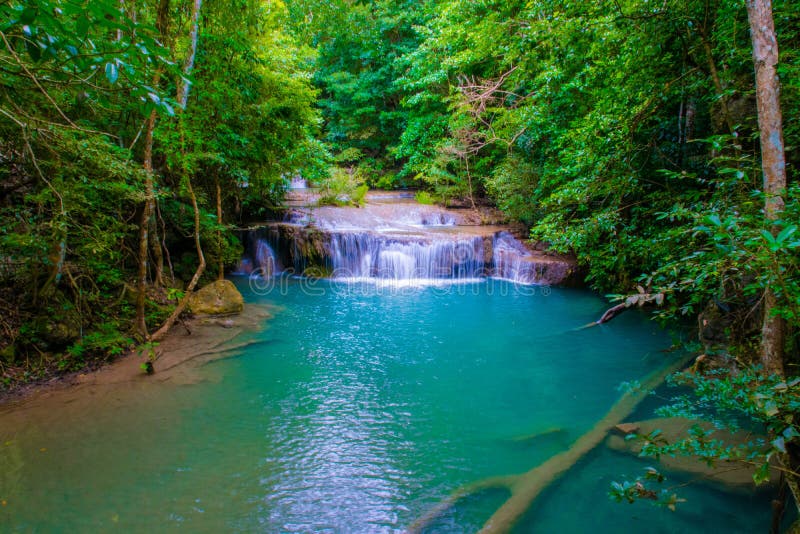 Arawan Water Fall Waterfall Stock Image - Image of arawan, river: 119413013