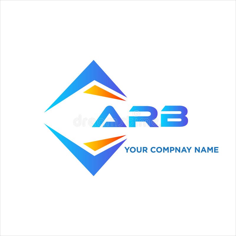 ARB Abstract Technology Logo Design on White Background. ARB Creative ...