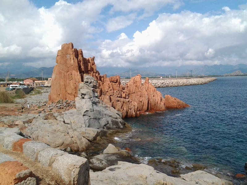 The Bay of Arbatax - Red Rocks Beach, View Towards the Ogliastra ...