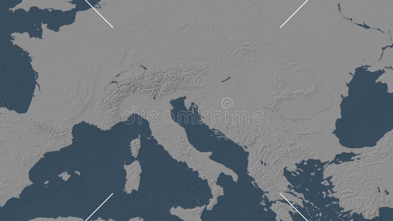 Arbe Island in the Adriatic Sea. Physical Map. Slide Stock Video ...