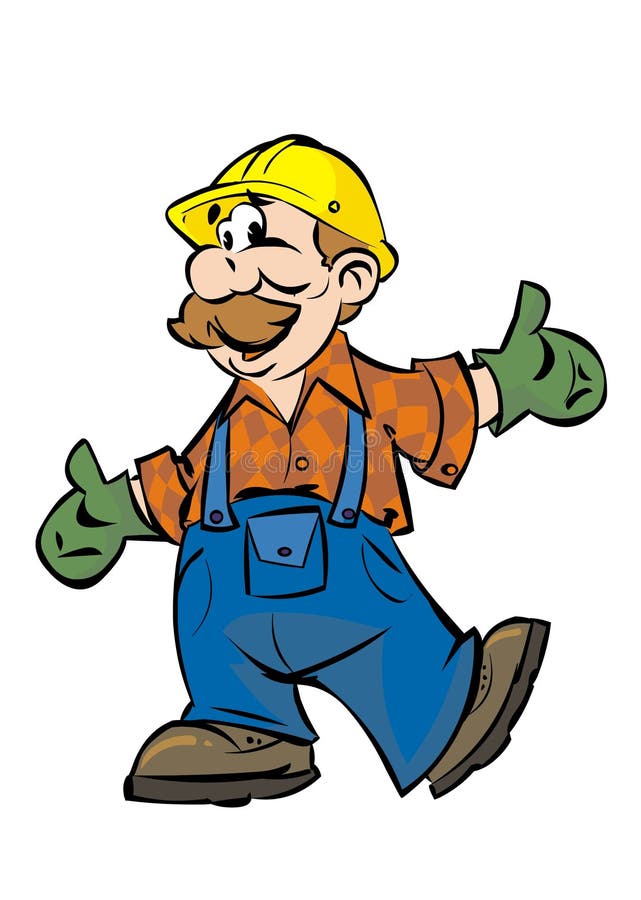 Arbeider stock illustratie. Illustration of arbeidster - 13448701