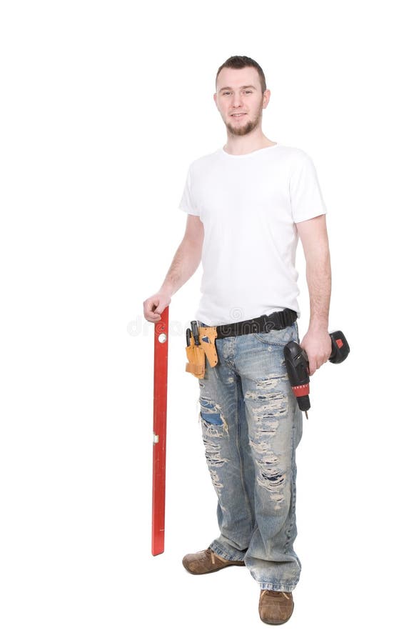 Arbeider stock foto. Image of mens, mensen, kerel, gelukkig - 19937194