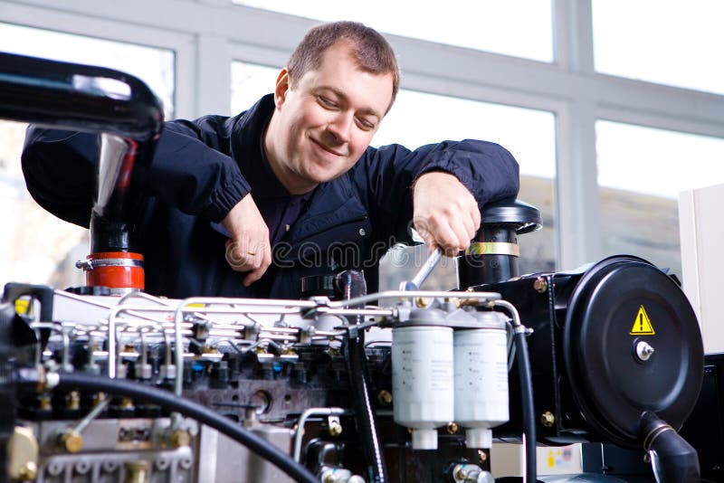 Arbeider 2 van de fabriek stock foto. Image of technisch - 5662588