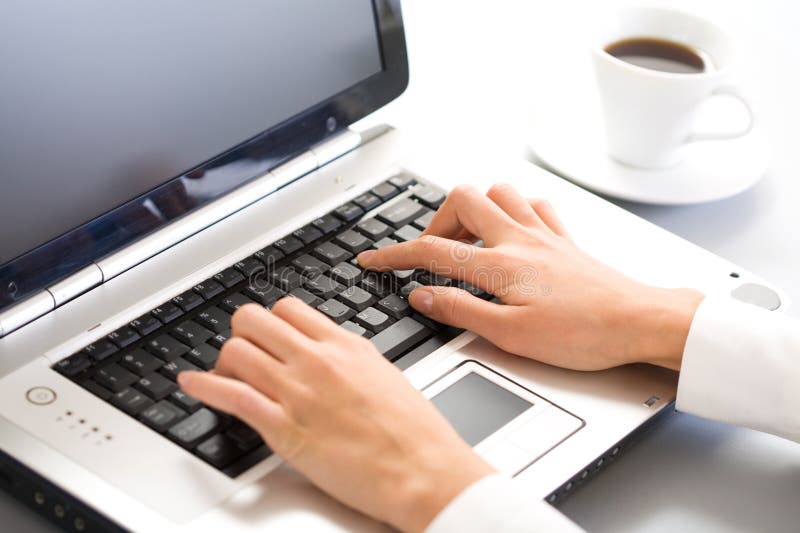 Computerarbeit stockbild. Bild von geschäft, sonderkommando - 11940321