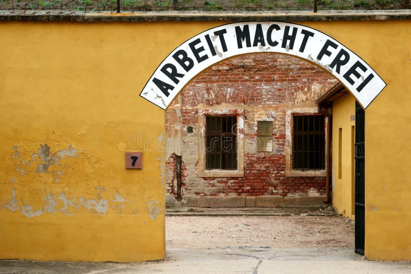Arbeit Macht Frei Sign editorial stock image. Image of destination ...