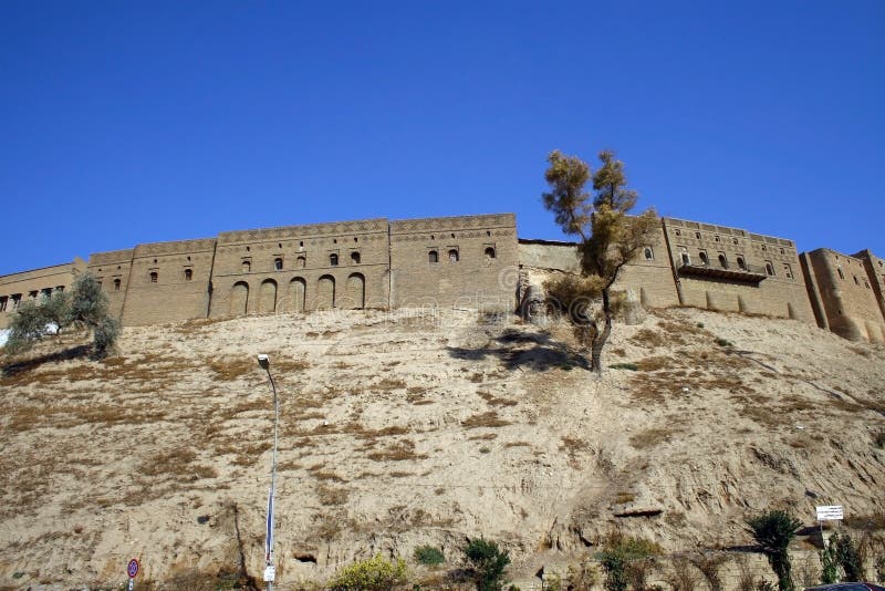 Arbil Castle in Kurdistan stock photo. Image of blue - 22061558