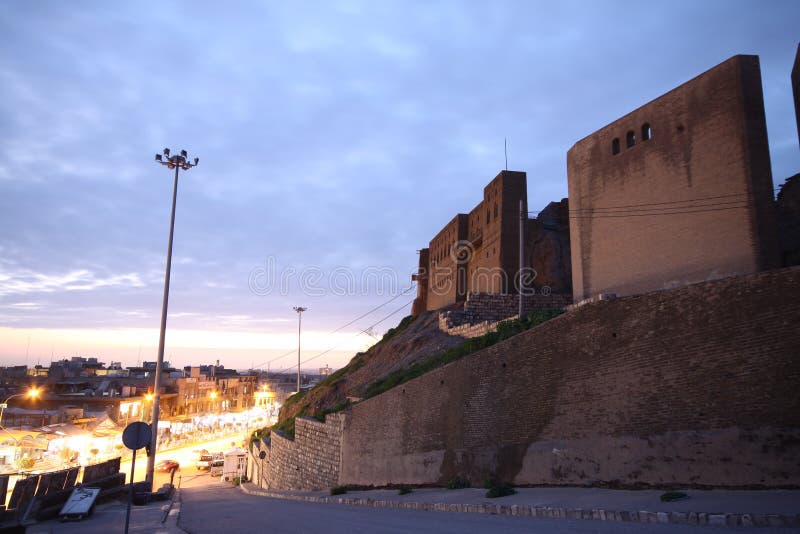 Arbil at Night stock photo. Image of kurdish, blue, capital - 20393604