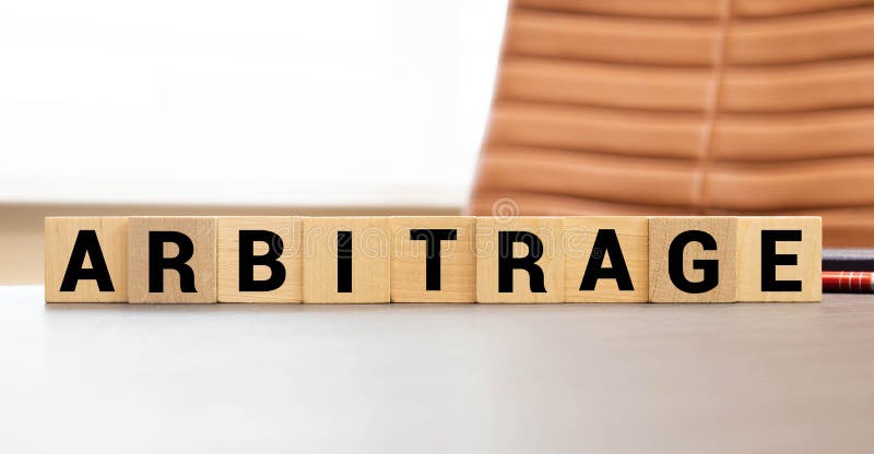 ARBITRAGE Word Made with Building Blocks Stock Image - Image of message ...