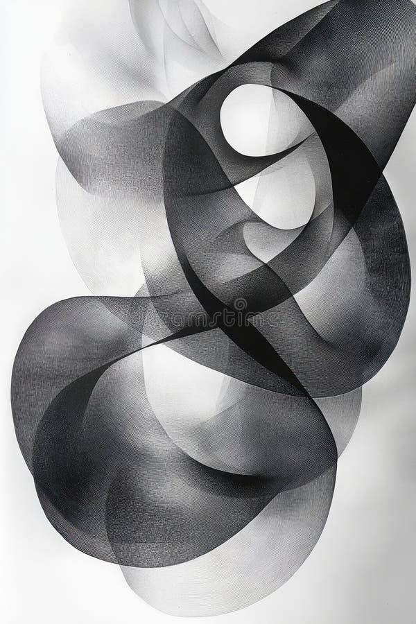 Arbitrary Circles Drawn in Pencil on White Paper. Pencil Graphics Stock ...