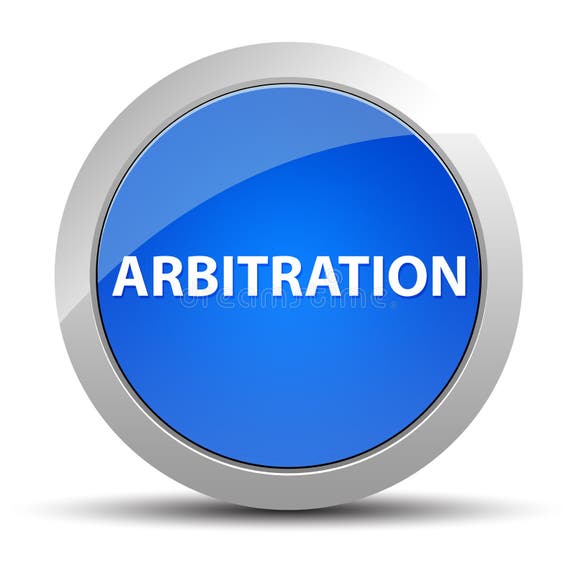 Arbitration Blue Round Button Stock Illustration - Illustration of ...