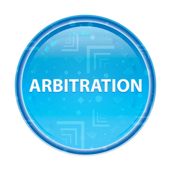 Arbitration Floral Blue Round Button Stock Illustration - Illustration ...