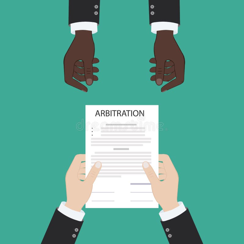 Arbitration Law Dispute Legal Resolution Conflict Stock Vector ...
