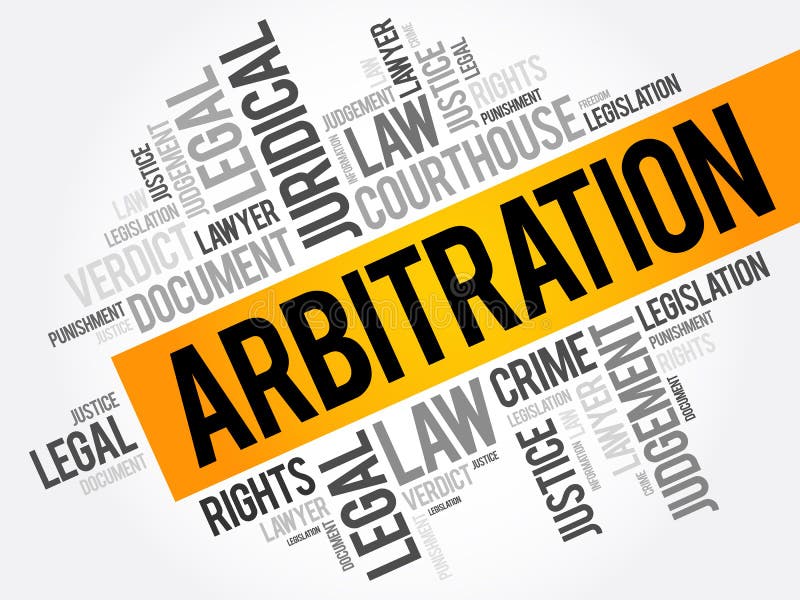 Arbitration Word Cloud Collage Stock Illustration - Illustration of ...
