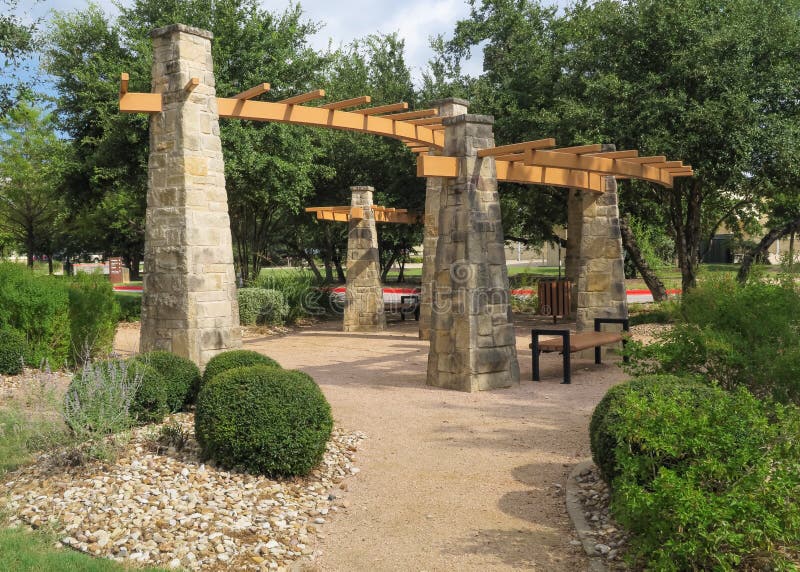 Arbor Walkway stock image. Image of arbor, trees, nature - 33928337