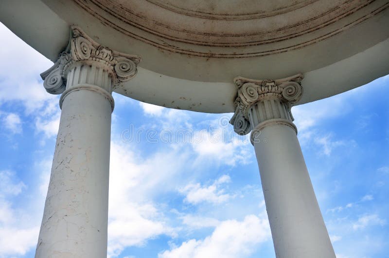 Arbor with columns stock image. Image of column, rustic - 102998589