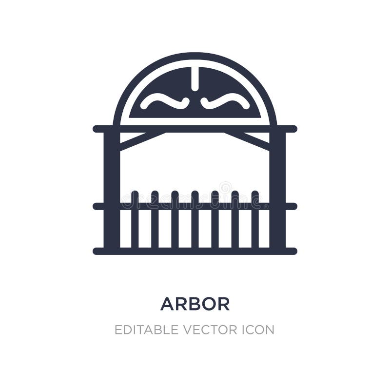 Arbor Icon Vector Isolated on White Background, Arbor Sign , Line or ...