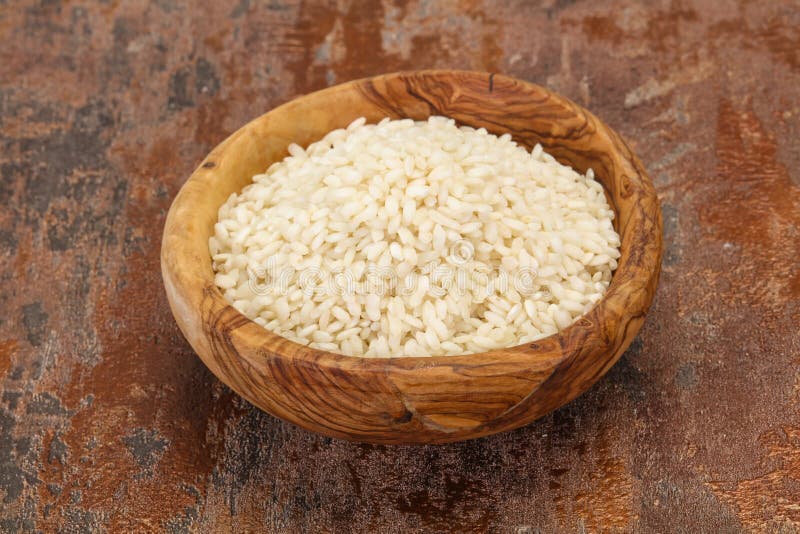Arborio Rice for Italian Risotto Stock Image - Image of macro ...