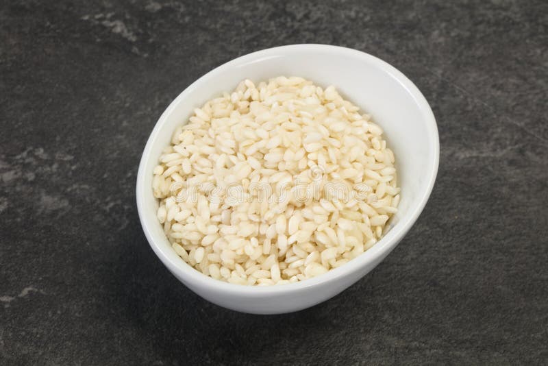 Arborio Rice for Italian Risotto Stock Photo - Image of background ...