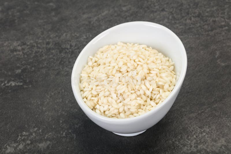 Arborio Rice for Italian Risotto Stock Image - Image of meal ...