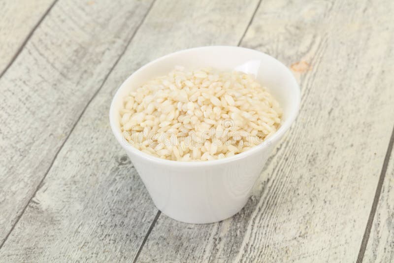Arborio Rice for Italian Risotto Stock Photo - Image of traditional ...