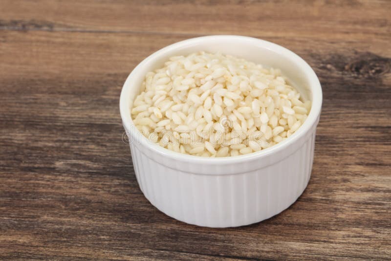 Arborio Rice for Italian Risotto Stock Photo - Image of traditional ...