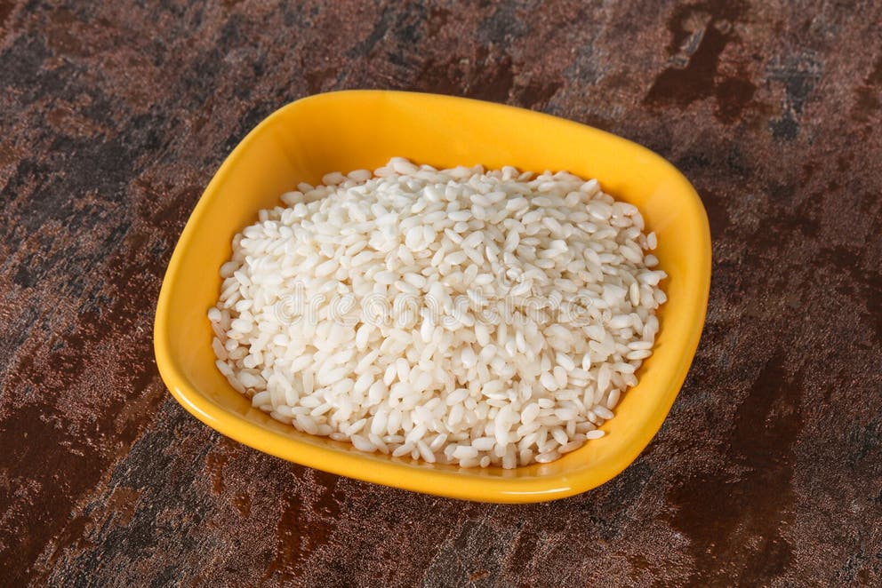 Arborio Rice for Italian Risotto Stock Image - Image of macro, rissotto ...