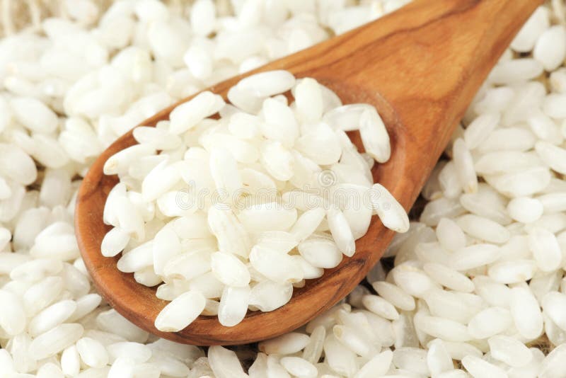 Arborio rice for risotto stock photo. Image of creamy - 44106734