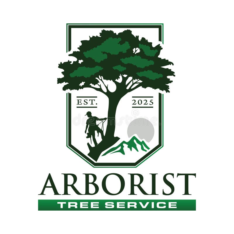 Arborist Tree Services Logo Design Stock Vector - Illustration of trunk ...