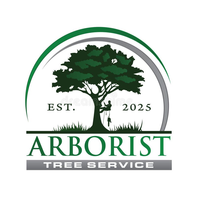 Arborist Tree Services Logo Design Stock Vector - Illustration of ...