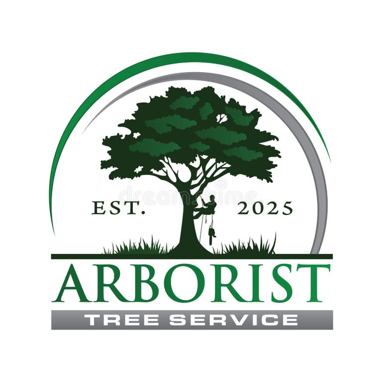 Arborist Tree Services Logo Design Stock Vector - Illustration of ...